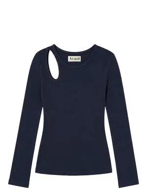 AVANI APPAREL Top Laelia Navy Blue
