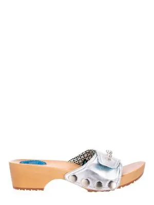 Nique Forde Glazed Lucille Sandals - Silver