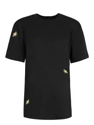 INGMARSON Bee Embroidered T-shirt - Black