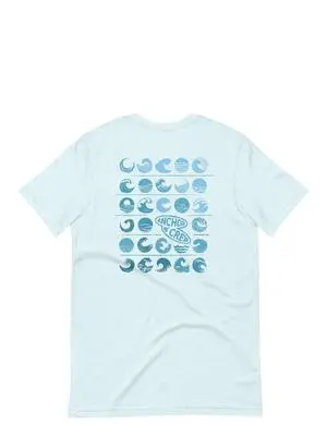 ANCHOR & CREW Ice Surf N Waves Passenger Organic Cotton T-shirt - Blue