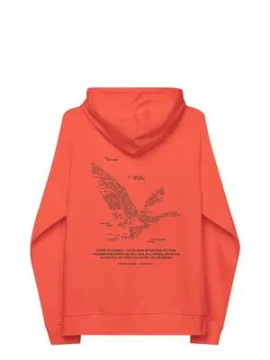 ANCHOR & CREW Burnt Seven You Are Enough X Tal Health Editions Organic Cotton Hoodie - Orange