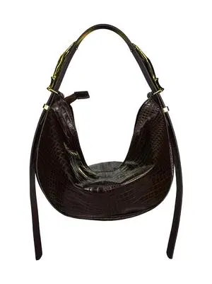 INDIGOLUSH Midi Hobo Gilded Lure Ebony Brown