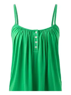 JJWINKS Button-front Sleep & Lounge Top - Green