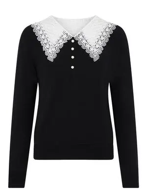 LISA THE LABEL Le Jardin Maid Sweater - Black