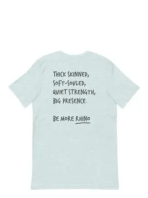 ANCHOR & CREW Ice Think Ocean Rhino Aspirations Cotton Embroidered T-shirt - Blue