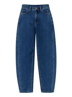 YUMI Denim Barrel Relaxed Fit Jeans - Blue