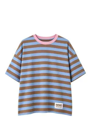 Mind Traveler Nunu Light Blue And T-shirt - Brown