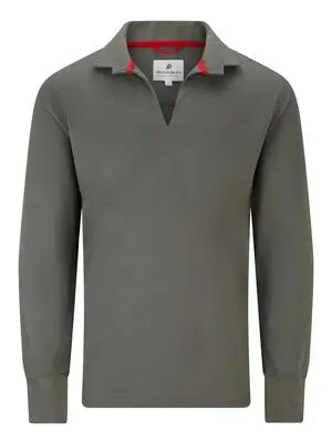 ARTHUR BEALE Vintage Cotton Rugby Shirt - Grey