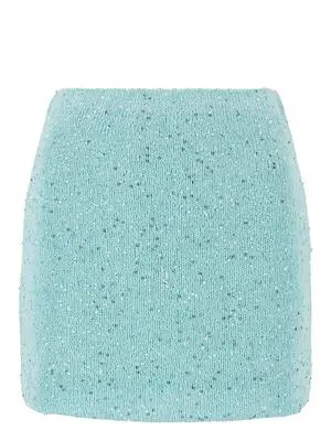 SHOONI Natalia Mini Skirt - Blue