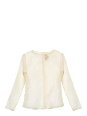 PALOMA LIRA Organsa Nude Blouse - Brown