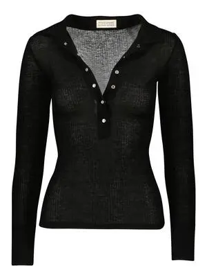 MARIANNE BY MARIE JORDANE Britney Polo Neck Sweater - Black