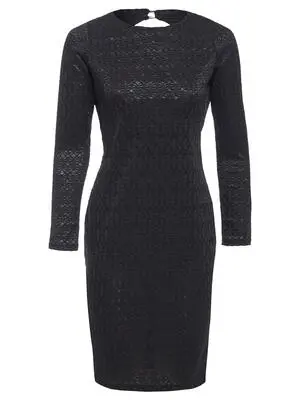 SARVIN Twisted Backless Dress - Black