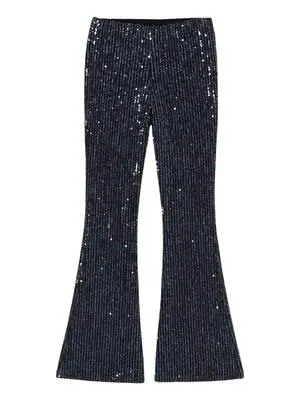 YORSTRULY Twist Pants Midnight Sequinned - Blue