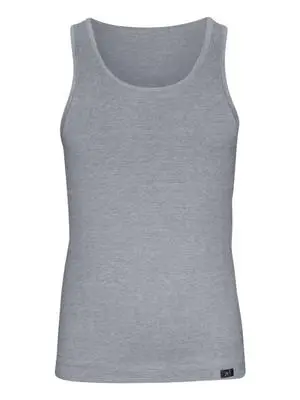 ZD ZERO DEFECTS Sport Tank Top In Premium Egyptian Cotton - Grey