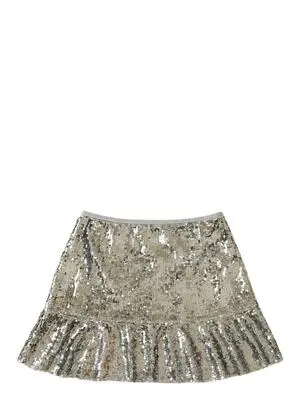 YORSTRULY Disco Tennis Skirt - Silver