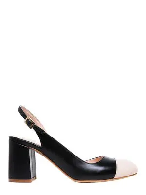 GINISSIMA Coco Slingback Shoes - Black