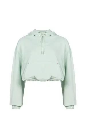 PCFG Neutrals / Free Heaven Crop Hoodie Surf Spray - Green