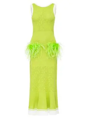 ANDREEVA Apple Knit Dress - Green