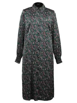 SMART AND JOY Abstract Print Retro Shirt-dress - Green