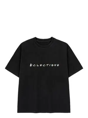 Éclectique Classic Friends Logo T-shirt - Black