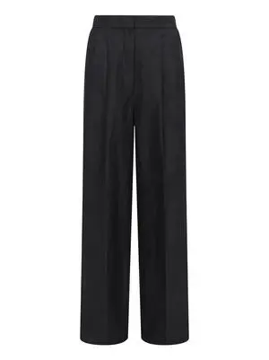 TRIONA Irish Linen Bridget Trousers Black