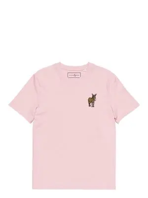 ANCHOR & CREW Cotton Smart Ass Actual Life Organic Cotton Embroidered T-shirt - Pink