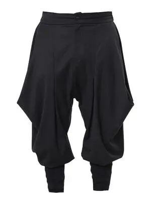 METAMORPHOZA S Draped Harem Pants - Black