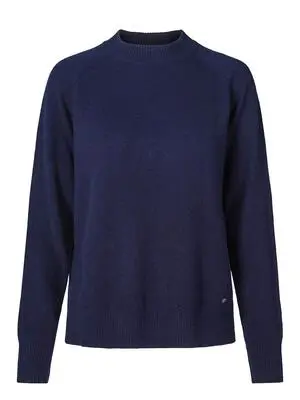 TIRILLM Aida Cashmere Raglan Pullover, Navy