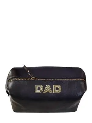 VIDA VIDA Deluxe Leather Wash Bag For Dads - Black