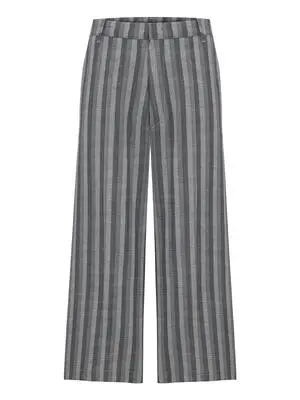 PCFG Linen & Cotton Blend Checked Woven Short - Grey