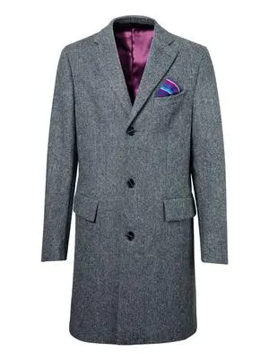 KOY CLOTHING Charcoal- Wool Overcoat - Grey