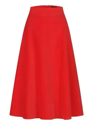 MARIANNA DÉRI Velvet Skirt - Red
