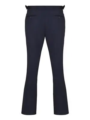 DAVID WEJ Ashford Relaxed Trouser With Side Adjusters In Navy - Blue