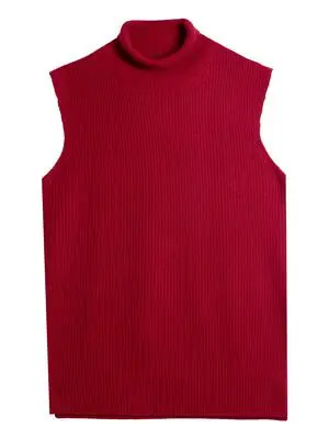 BEL CASHMERE Olivia Burgundy Vest - Red