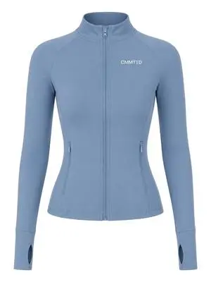 CMMTTD Soft Form Zip-up Jacket Ocean - Blue