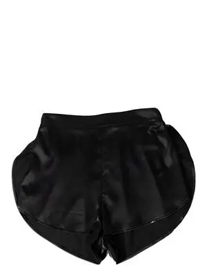 SOFT STROKES SILK Pure Mulberry Silk Petal Shorts - Black