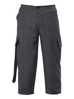 METAMORPHOZA S Cropped Cargo Pants In Gray - Grey