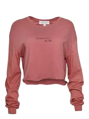 ADIBA Powerful Mauve Cropped Tee - Pink