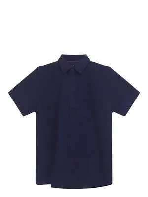 VUSTRA Indigo Linen Shirt - Blue