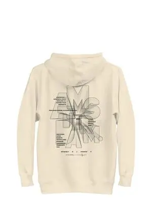 ANCHOR & CREW Neutrals Natural Gustatory Amsterdam Coffee Scene Cotton Blend Embroidered Hoodie - Brown