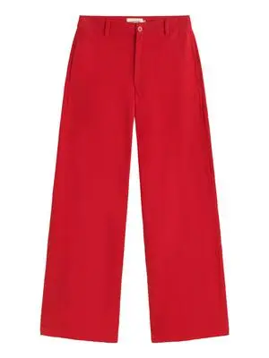 THINKING MU Karina High Rise Pants - Red