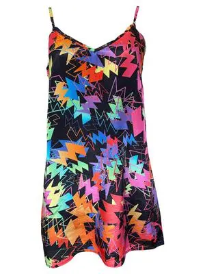 ANY OLD IRON Multicolor Zowie Short Dress - Black