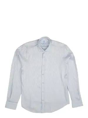 EIGHT X Hot Streak Jacquard Button Down Shirt - Blue