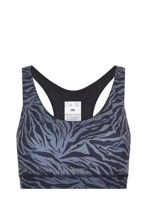 LULA-RU Sports Bra Tiger Print - Grey