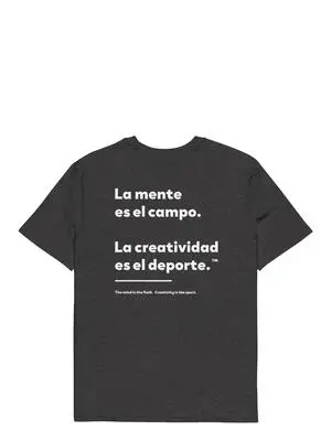 ANCHOR & CREW Heather Creativity Is The Sport Creative Standard Organic Cotton T-shirt - Black