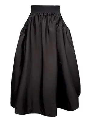 FROCK TALES Alice Midi Skirt With Pockets - Black