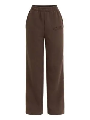 LOOM ARCHIVES Appliqué Washed Straight Leg Jogger - Brown