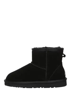 EVERAU AUSTRALIA Ostrich Leather Short Boots - Black