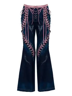 PALOMA LIRA Julianna Flared Jeans - Blue