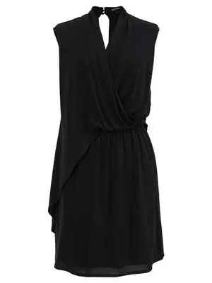 SMART AND JOY Drapy Asymmetrical Dress - Black